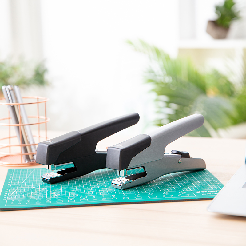 得力（deli）0358手握式省力订书机(黑)（单位：个）--中国中铁网上商城